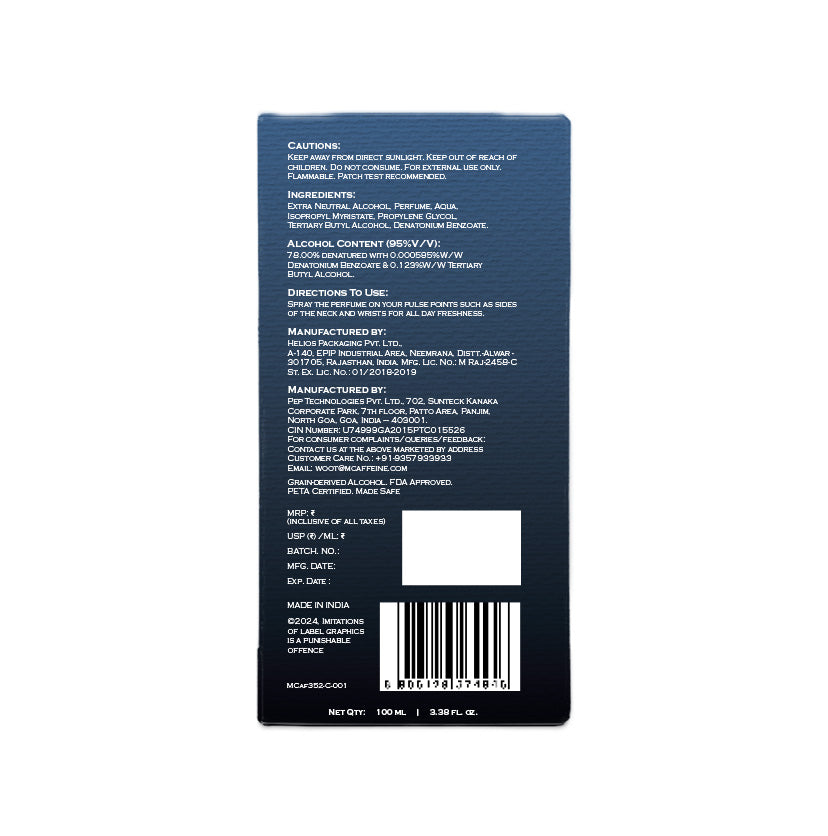 Magnetic Perfume for Men - Aquatic - 100ml – mCaffeine